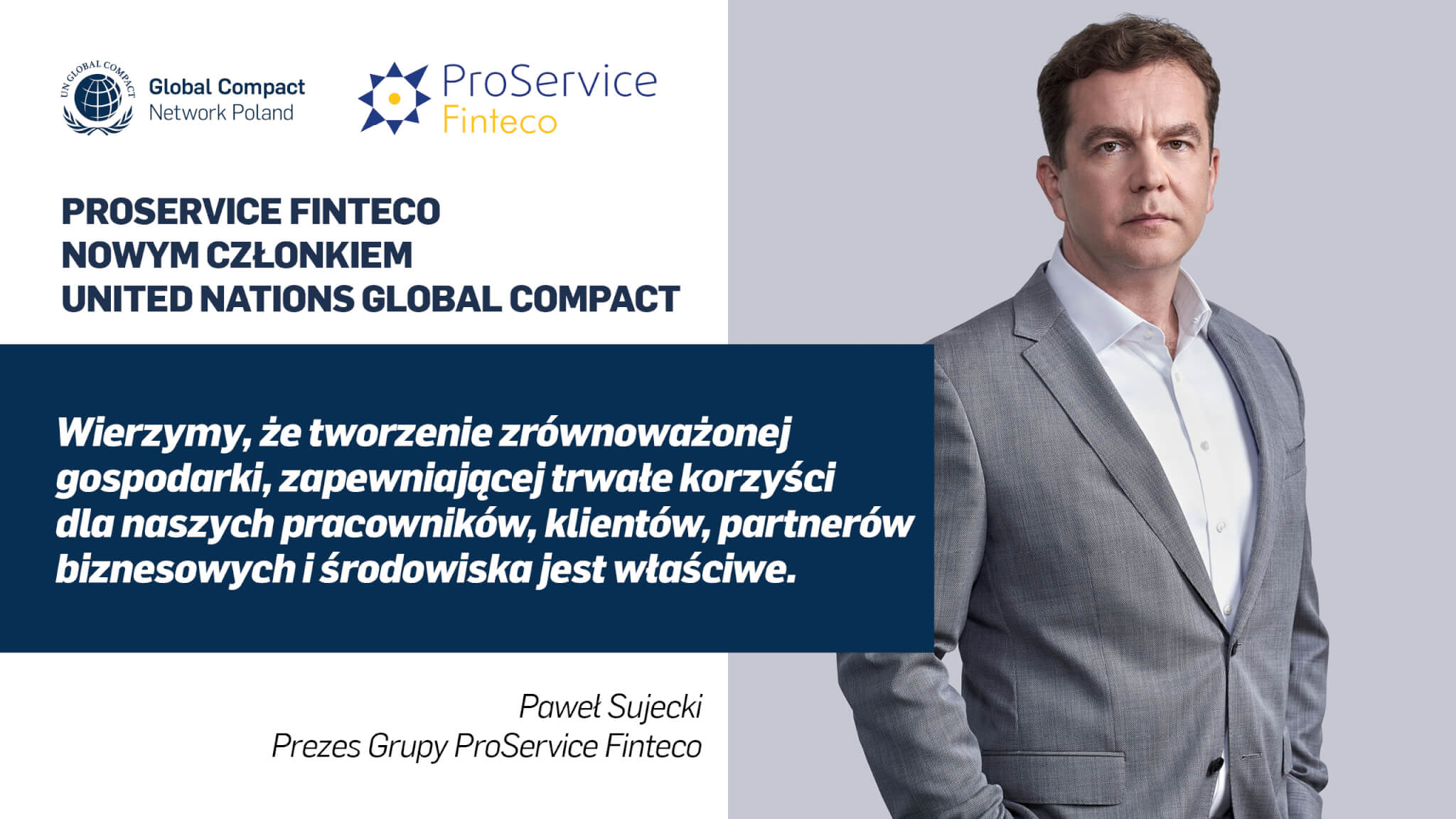 ProService Finteco has joined the UN Global Compact - ProService Finteco